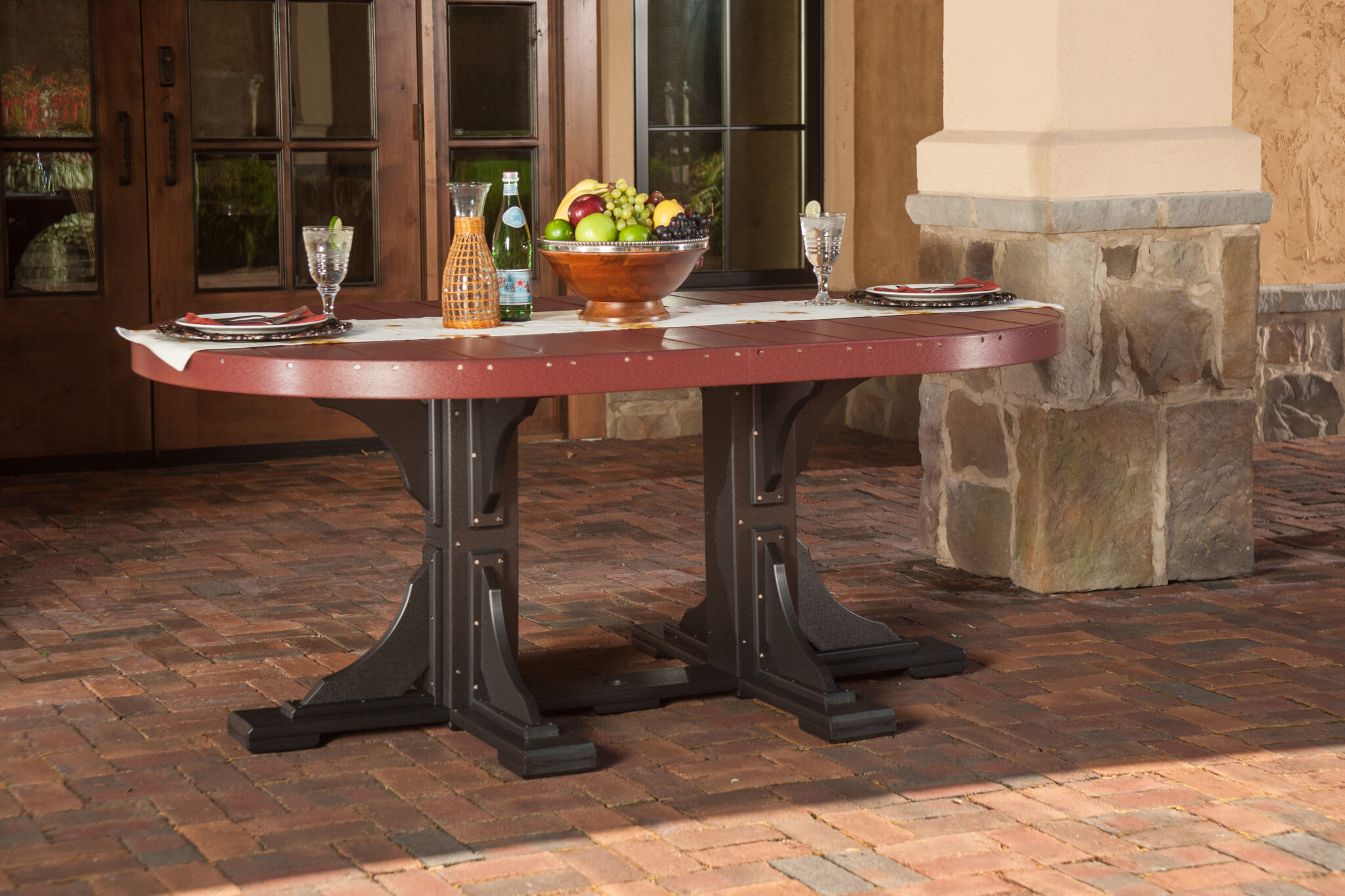 4' x 6' Oval Table-Bar Height - Outdoor Living & BBQ